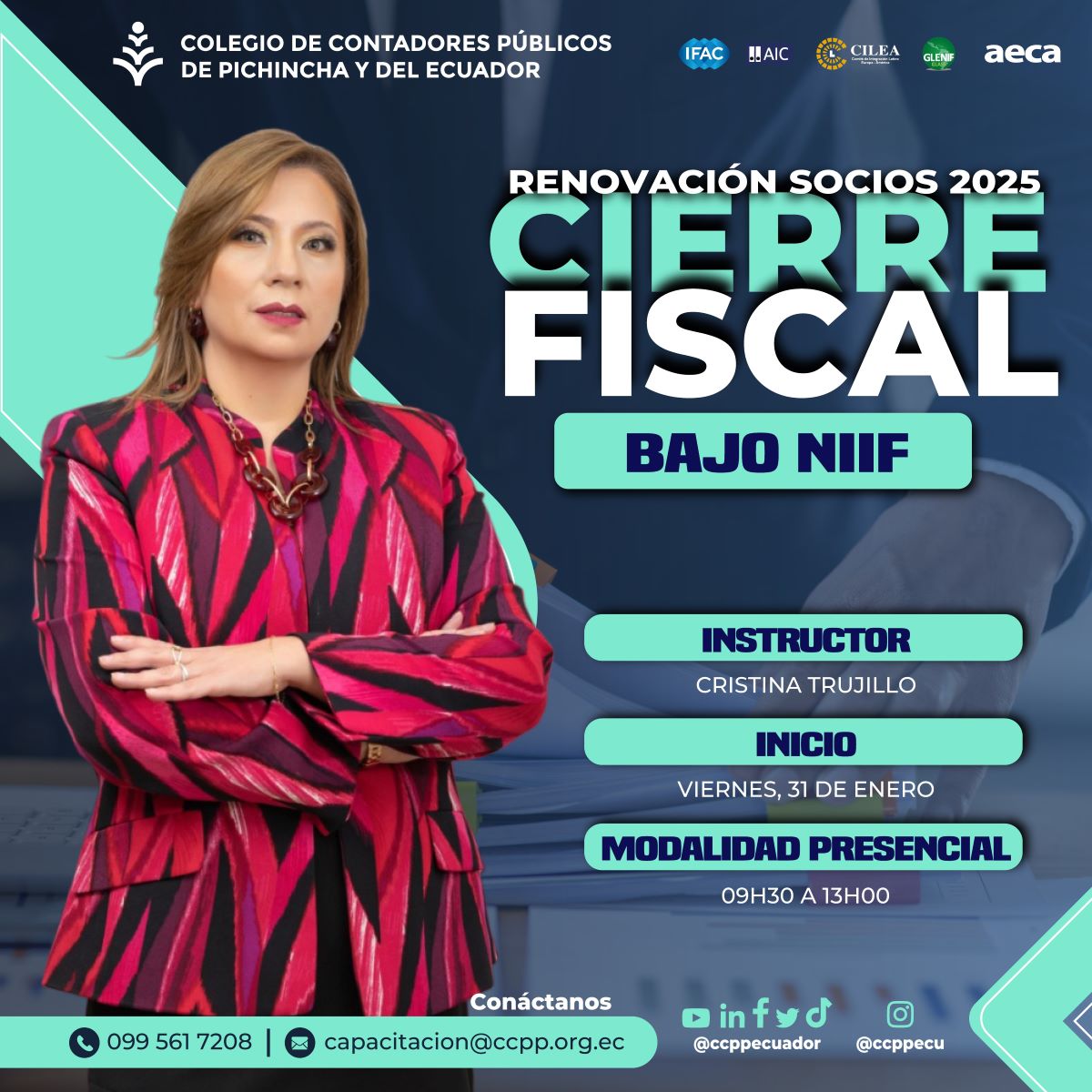 Colegio de Contadores Públicos de Pichincha y del Ecuador - Curso Renovación 2025: Cierre Fiscal ...